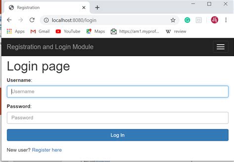 spring security tutorial registration login and logout