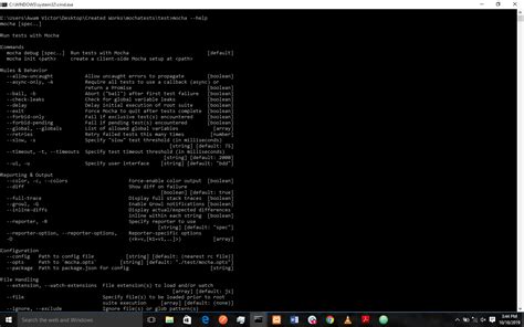 mocha command line usage w3resource