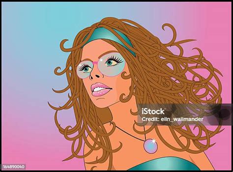 ピンクの Hippie 1970～1979年のベクターアート素材や画像を多数ご用意 1970～1979年 メイクアップ 1970年