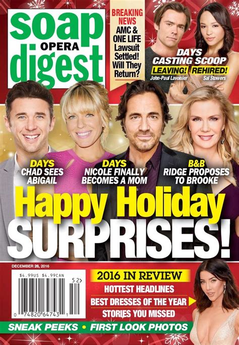 Soap Opera Digest December 26 2016 Magazine Get Your Digital Subscription