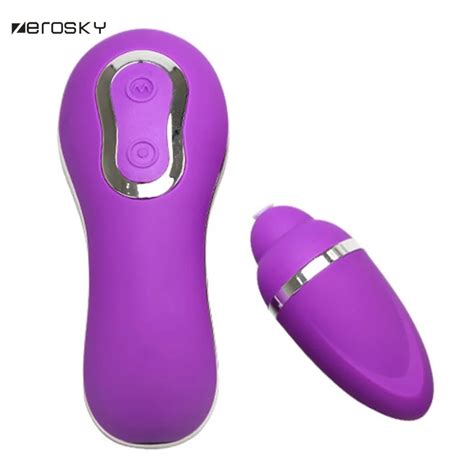 Zerosky Wired Remote Control Vibrator Egg Bullet Multi Speed Clitoral G