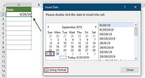 how to create a drop down list calendar date picker in
