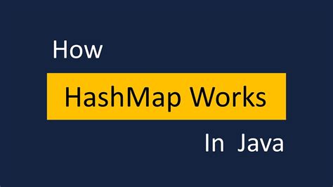 how hashmap works in java internal implementation of hashmap youtube