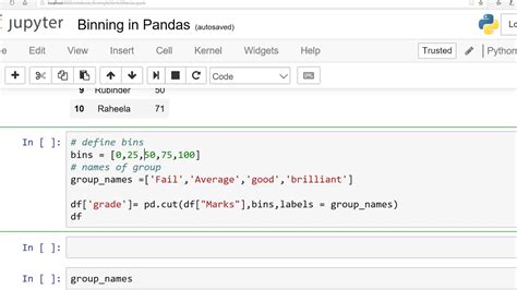 python pandas binning in urdu hindi youtube