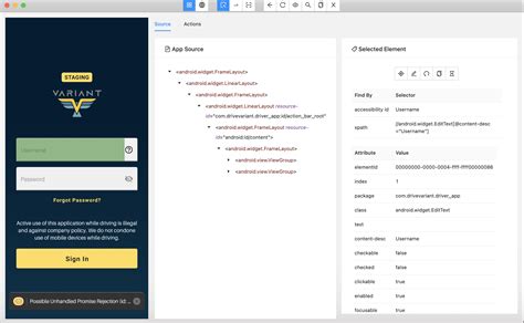 react native appium inspector seeing everything as one big element