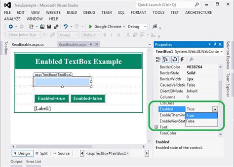 enabled and readonly textbox in asp