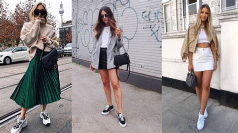 Total 49 Imagen Outfit Falda Negra Y Tenis Abzlocal Mx