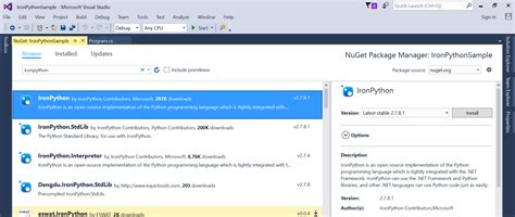 executing python script from c framework c