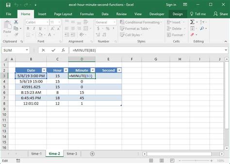 excel s hour minute and second functions deskbright