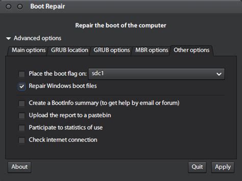 linux repair windows boot loader after cloning to ssd