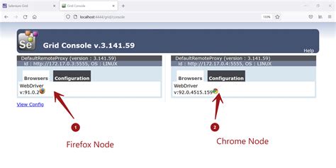 selenium grid setup with docker containers
