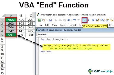 vba end function using end property in vba with examples