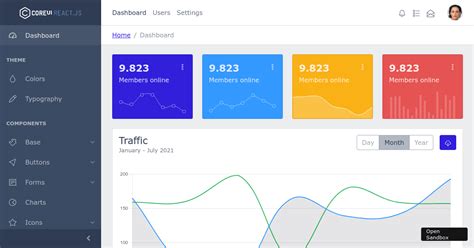 coreui utils examples codesandbox