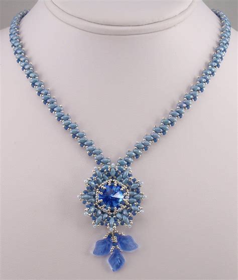 Beading Tutorial For Floral Fancy Necklace Jewelry Pattern