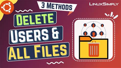 How To Delete User And All Files In Ubuntu [3 Methods] Linuxsimply