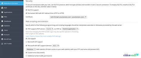 Tutorial Install And Configure Free Ssl On Plesk Eldernode Blog