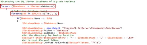 multi server powershell script to backup sql server