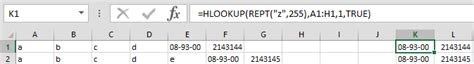 excel line up columns within rows stack overflow