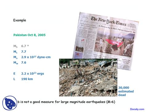 Large Magnitude Seismology Lecture Slides Docsity