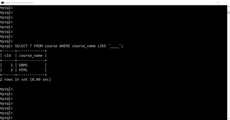 what is pattern matching in sql and how it is done