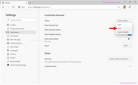 How To Enable Or Disable Dark Mode On Edge Browser