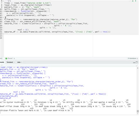 r split a list of strings between two points stack overflow