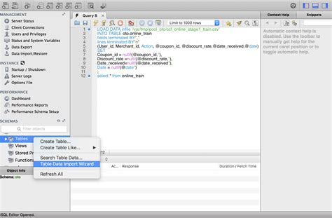 mysql import external database workbench belltide