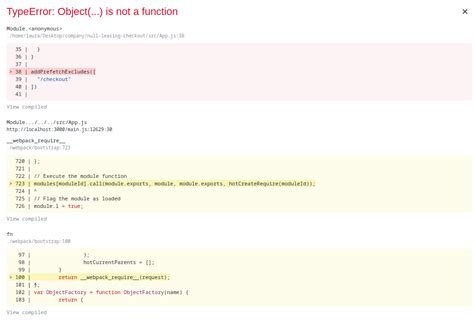 javascript addprefetchexcludes typeerror object