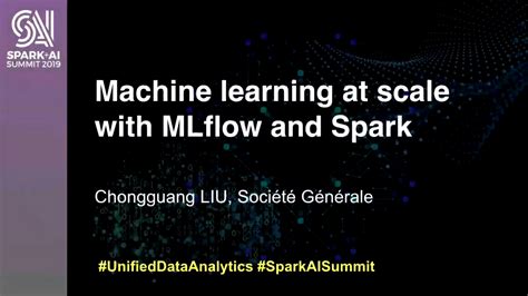 machine learning at scale with mlflow and apache spark databricks
