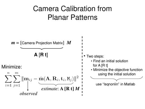 Camera Calibration From Planar Patterns Ppt Download