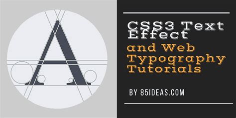 18 css3 text effect and web typography tutorials