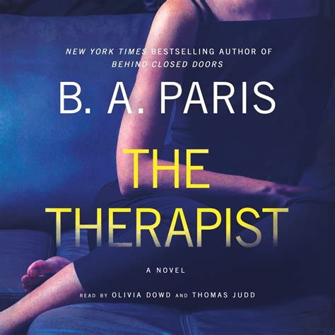 The Therapist B A Paris Macmillan