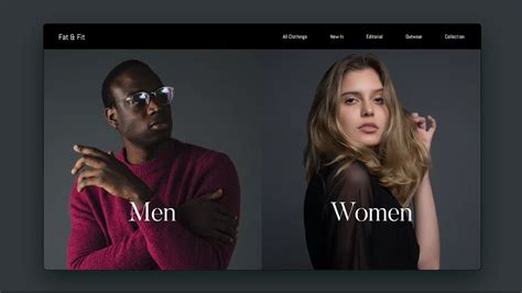 minimal website landing page design with animation using htm css and js