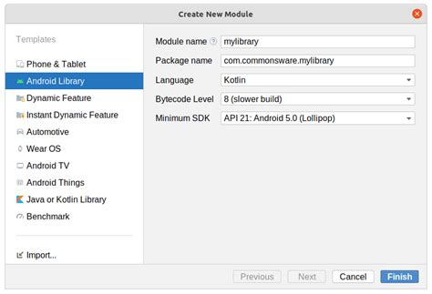 creating a library module