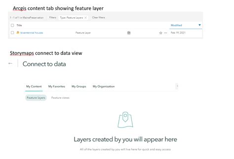 solved map tour connect to data beta feature layer po esri
