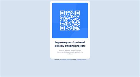 frontend mentor qr code component using figma and css coding