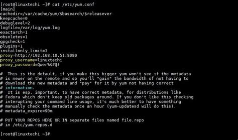 how to enable proxy settings for yum command on rhel centos servers