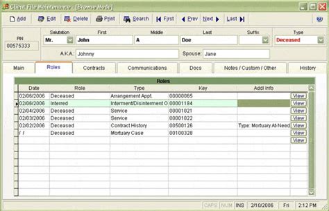 client database on excel
