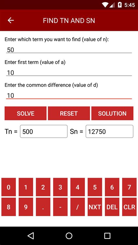 Arithmetic Progression Solver Apk For Android Download