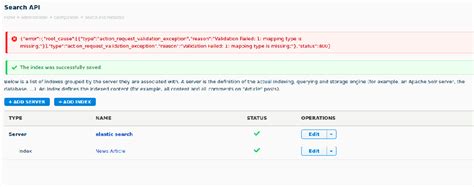 mapping type is missing elasticsearch discuss the elastic stack