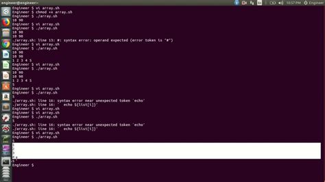 How To Use Array In Shell Script Tutorial Youtube