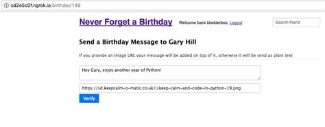 birthday reminder program in python a birthday party program