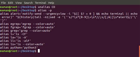 alias command in linux with examples geeksforgeeks
