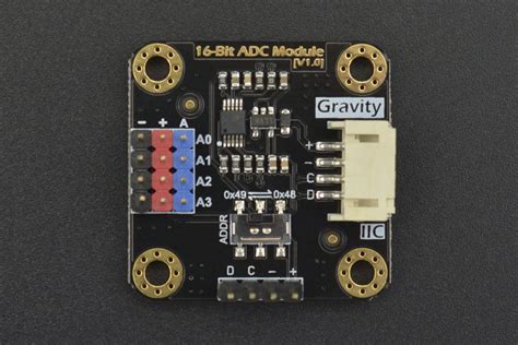 buy gravity i2c ads1115 16 bit adc module arduino and raspberry pi