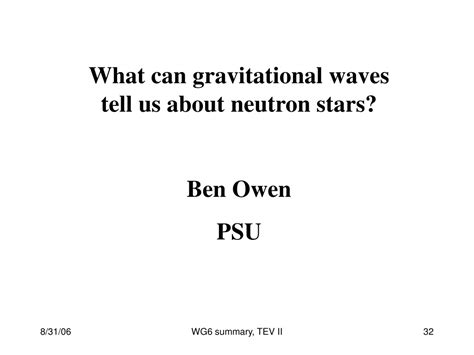 Ppt Gravitational Waves Resonant Mass Detectors And Next Generation