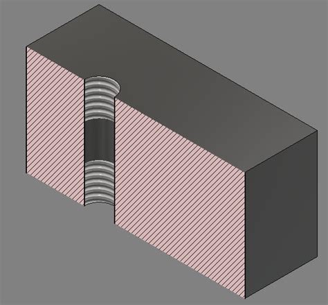 solved hole with threaded ends not center autodesk community