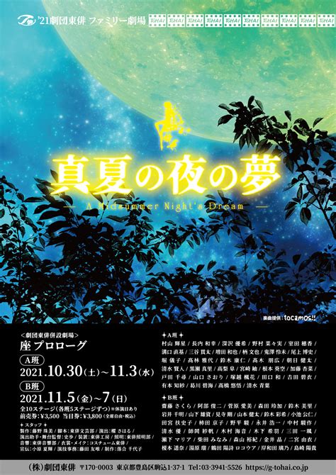「真夏の夜の夢」 劇団東俳