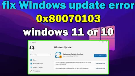 How To Fix Windows Update Error 0x80070103 Windows 11 Or 10 Iphone Wired