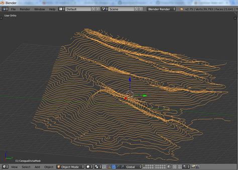qgis contour lines with imported shapefile using blender gis wrong