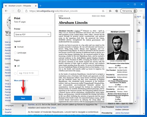 how to save a web page as a pdf in microsoft edge